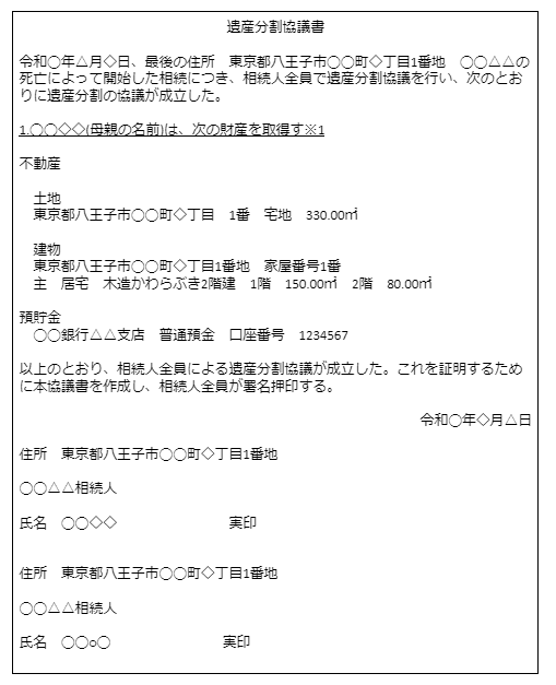 遺産分割協議書で母にすべて相続させるには？節税方法や注意点も解説 ｜ まごころ相談
